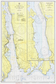 Historic Nautical Map - New London Harbor And Naval Reservation, 1942 ...