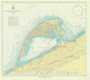 Historic Nautical Map - Erie Harbor And Presque Isle, 1941 NOAA Chart ...