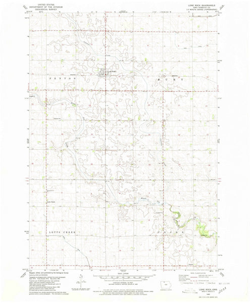1980 Lone Rock, IA - Iowa - USGS Topographic Map - Historic Pictoric