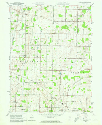 1960 Spartanburg, in - Indiana - USGS Topographic Map – Historic Pictoric