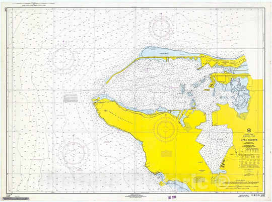 Historic Nautical Map - Apra Harbor, 1968 NOAA Chart - Guam (GU) - Vin ...