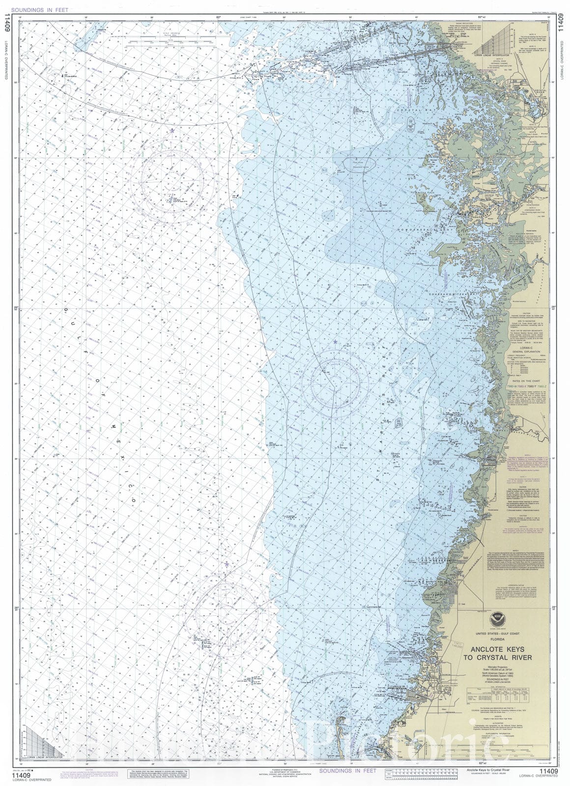 Historic Nautical Map - Anclote Keys To Crystal River, 1990 NOAA Chart ...