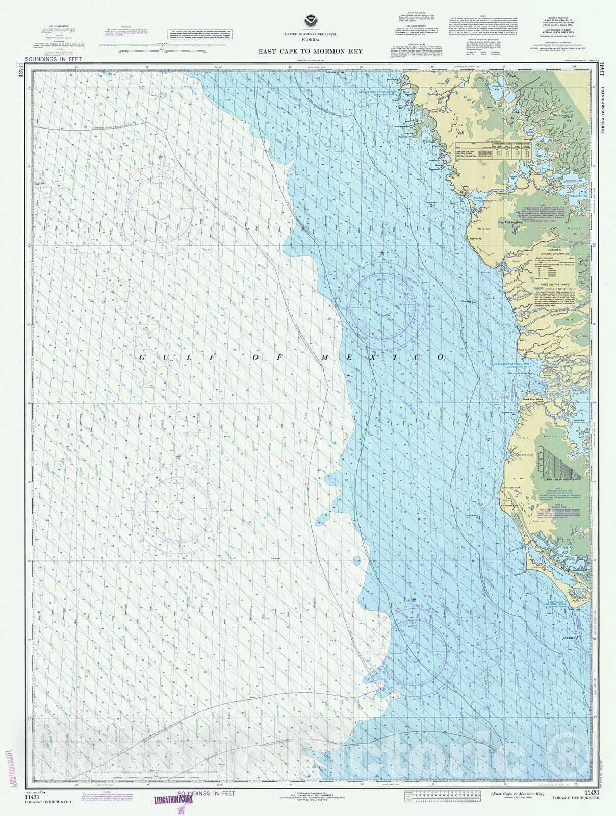 Historic Nautical Map - East Cape To Mormon Key, 1990 NOAA Chart - Flo ...