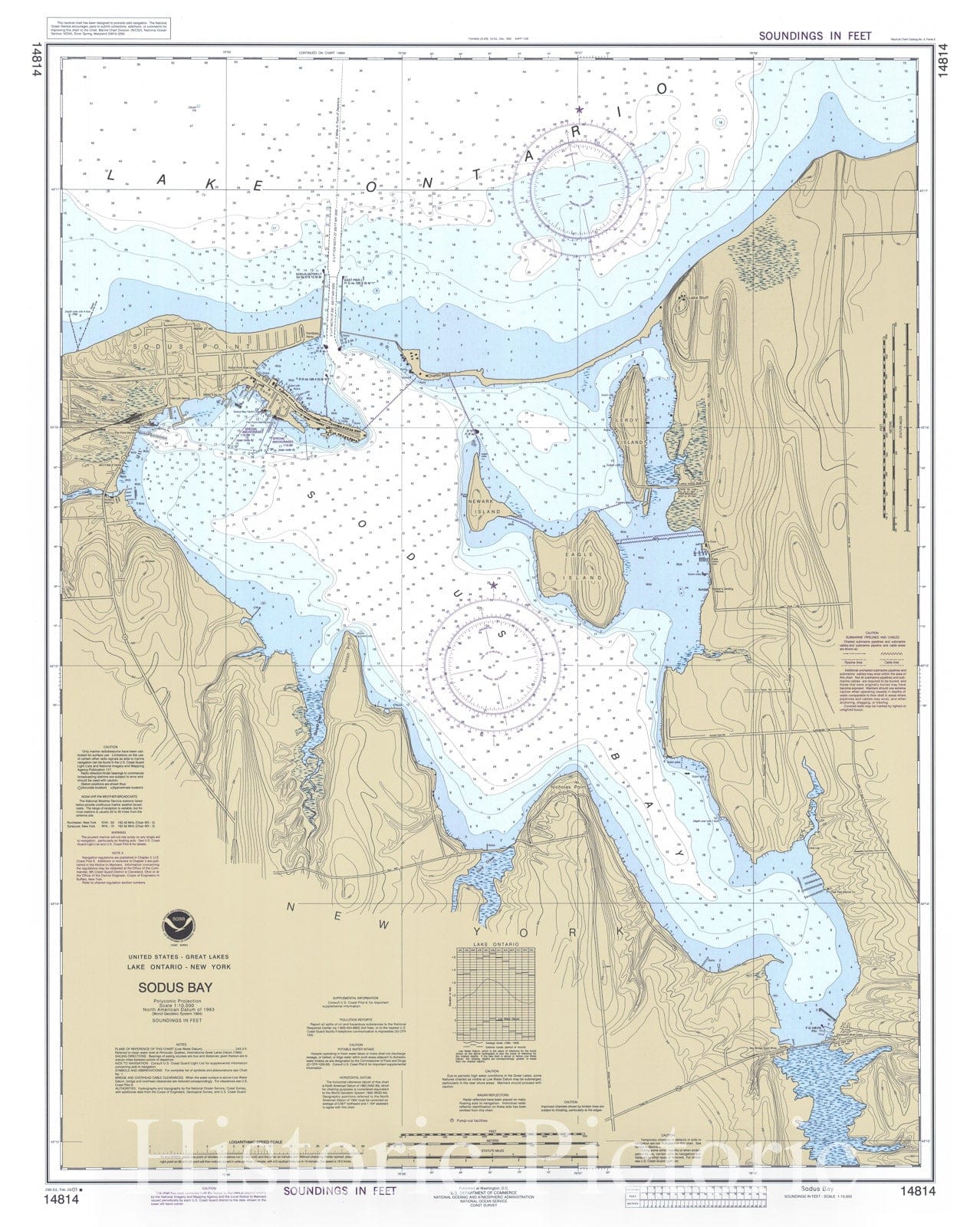 Historic Nautical Map - Sodus Bay, 2001 NOAA Chart - New York (NY) - V ...