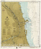 Historic Nautical Map - Chicago Harbor, 1995 NOAA Chart - Illinois (IL ...