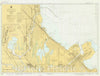 Historic Nautical Map - Calumet And Indiana Harbors, 1983 NOAA Chart ...