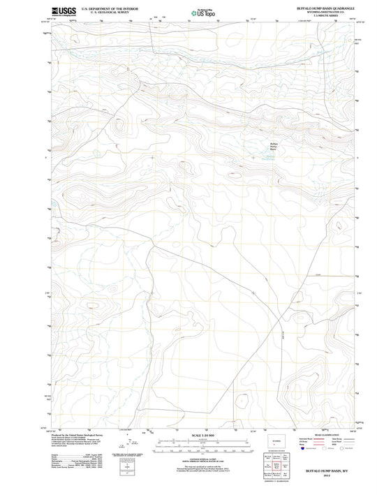 2012 Buffalo Hump Basin, WY - Wyoming - USGS Topographic Map – Historic ...