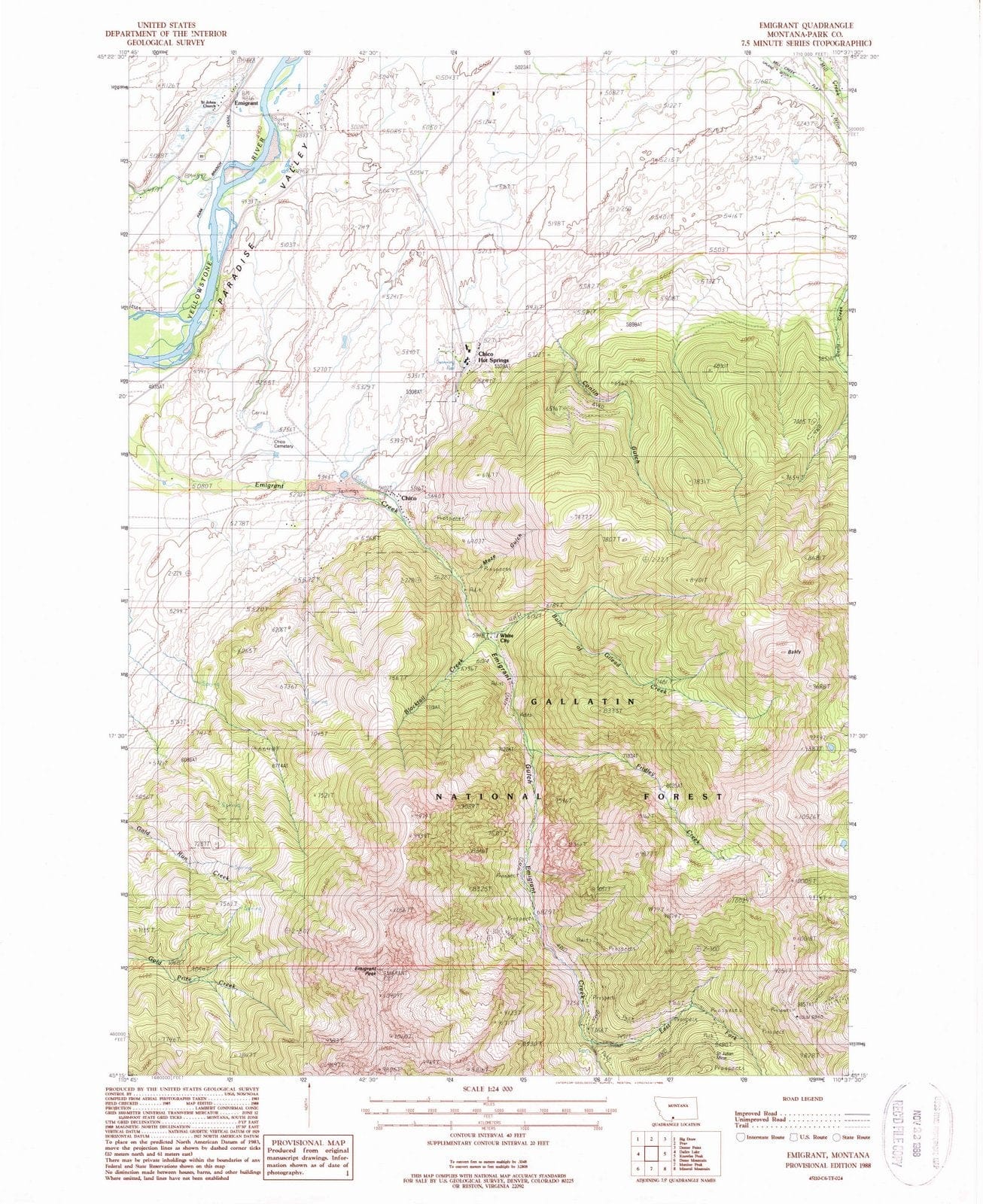 Topo Map Of Montana