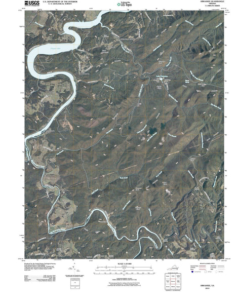 2010 Hiwassee, VA - Virginia - USGS Topographic Map - Historic Pictoric