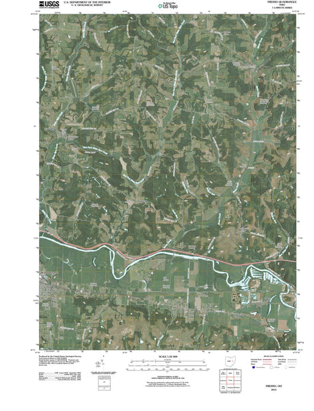 2010 Fresno, OH - Ohio - USGS Topographic Map - Historic Pictoric