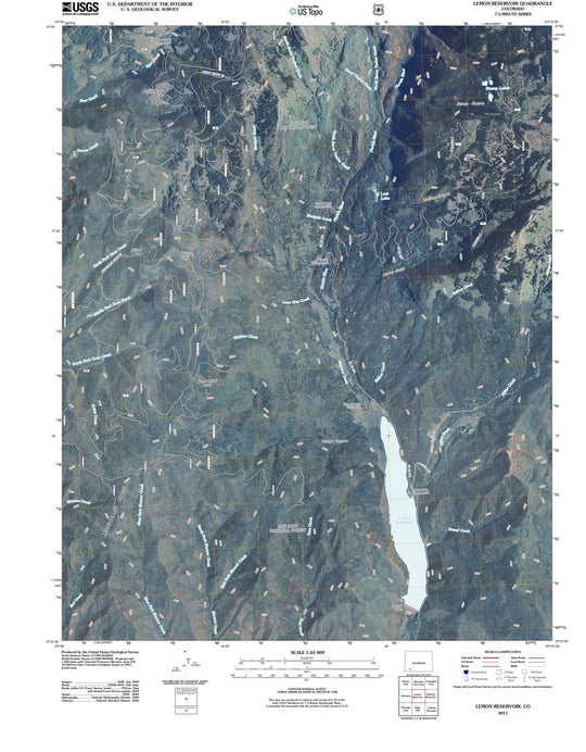 2011 Lemon Reservoir, CO - Colorado - USGS Topographic Map – Historic ...