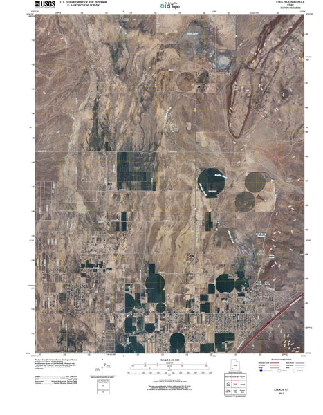 2011 Enoch, UT - Utah - USGS Topographic Map - Historic Pictoric