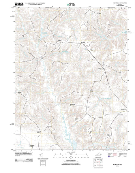 2011 Montross, VA - Virginia - USGS Topographic Map - Historic Pictoric