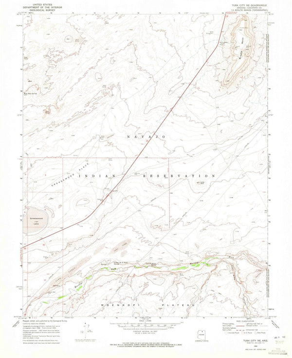 1969 Tuba City, AZ - Arizona - USGS Topographic Map – Historic Pictoric