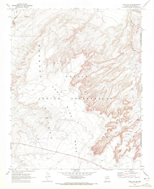 1969 Tuba City, AZ - Arizona - USGS Topographic Map v2 – Historic Pictoric