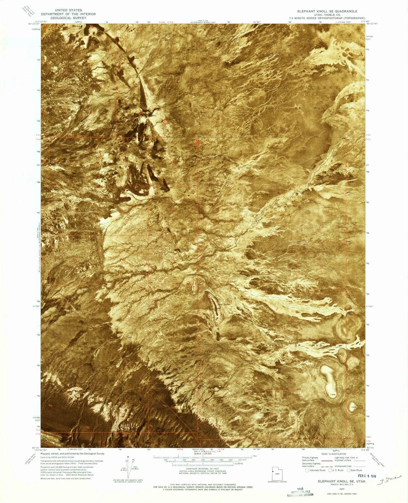 1972 Elephant Knoll, UT - Utah - USGS Topographic Map v3 - Historic ...