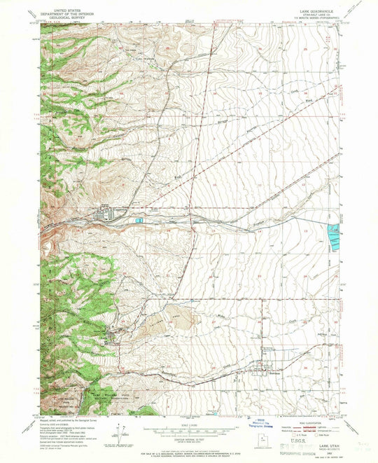 1952 Lark, UT - Utah - USGS Topographic Map – Historic Pictoric