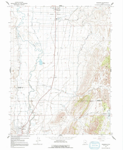 1966 Redmond, UT - Utah - USGS Topographic Map - Historic Pictoric