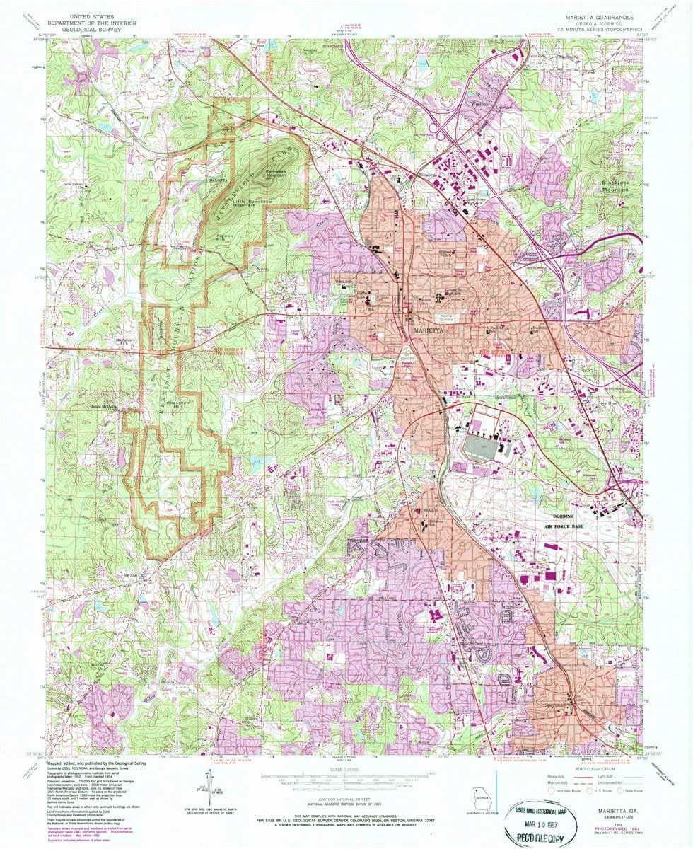 Map Of Marietta Ga