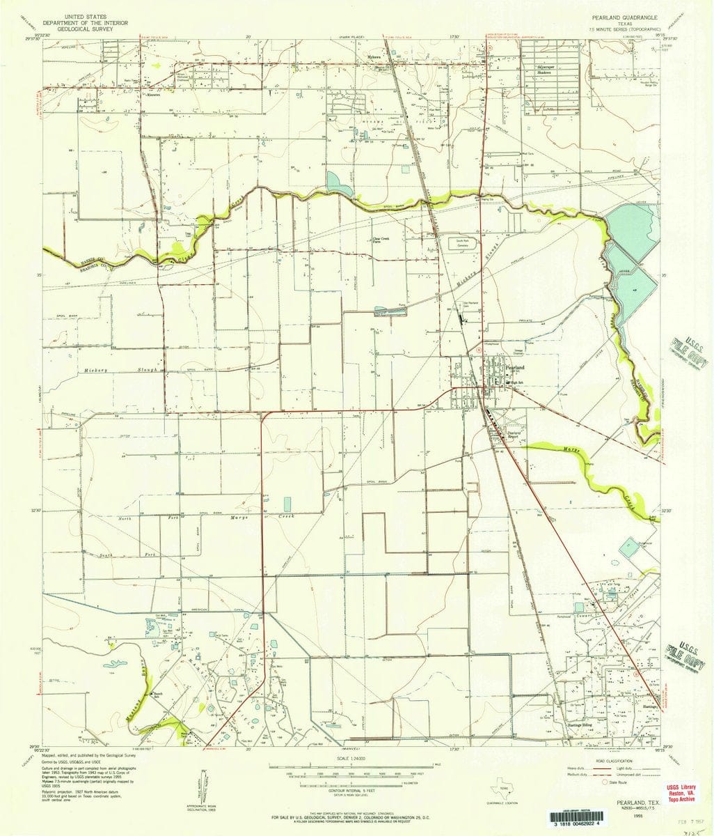 Map Of Pearland Tx Area