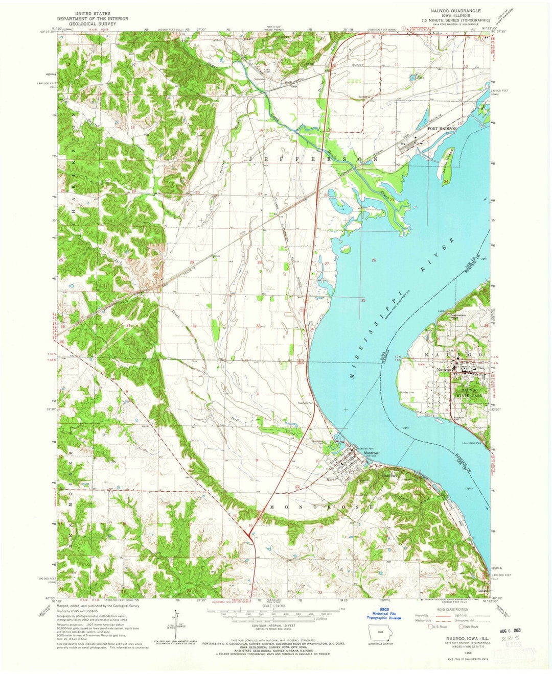 Nauvoo Illinois Map Vintage Nauvoo Illinois Map Poster, Nauvoo IL City