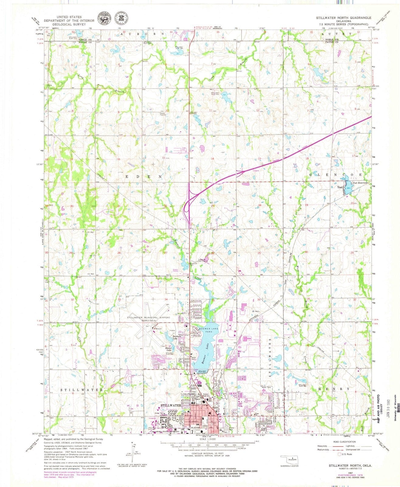 Oklahoma Elevation Map