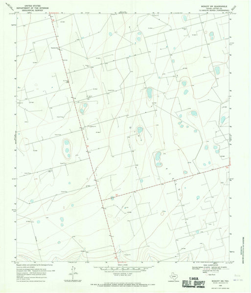 1968 Midkiff, TX - Texas - USGS Topographic Map v3 - Historic Pictoric