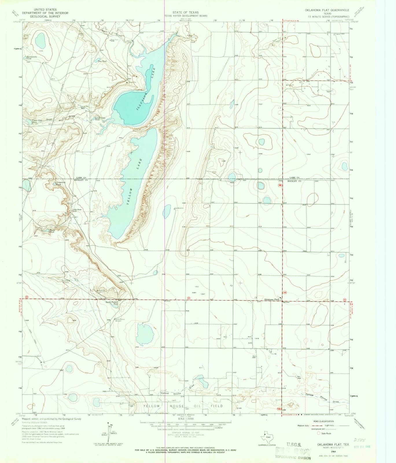 Oklahoma Elevation Map