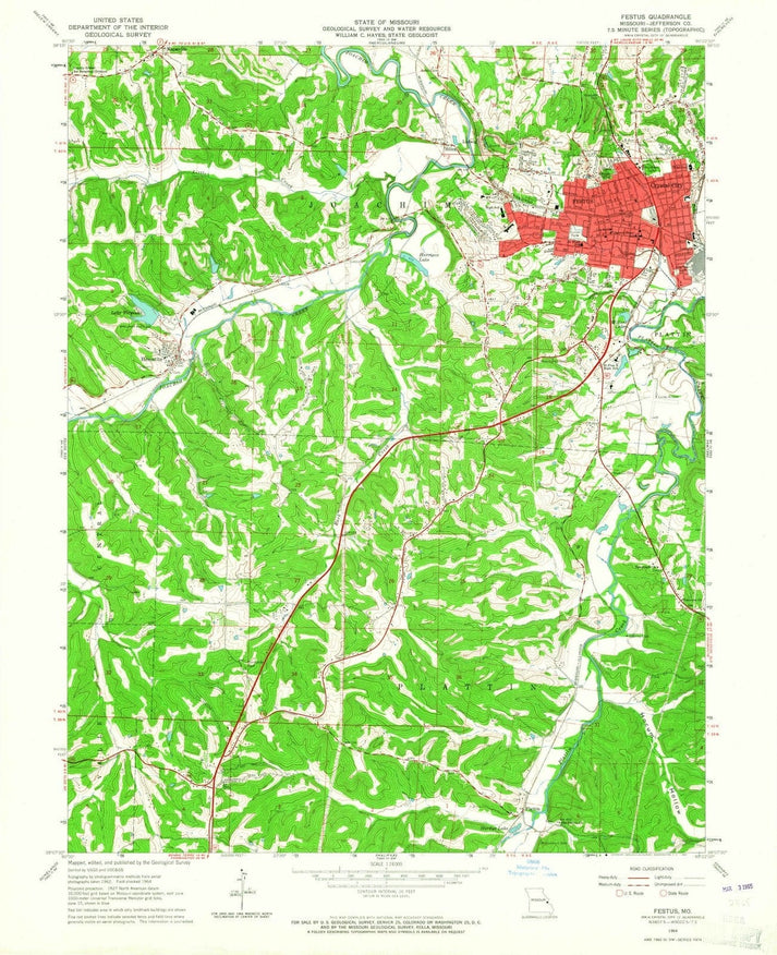 1964 Festus, MO - Missouri - USGS Topographic Map – Historic Pictoric