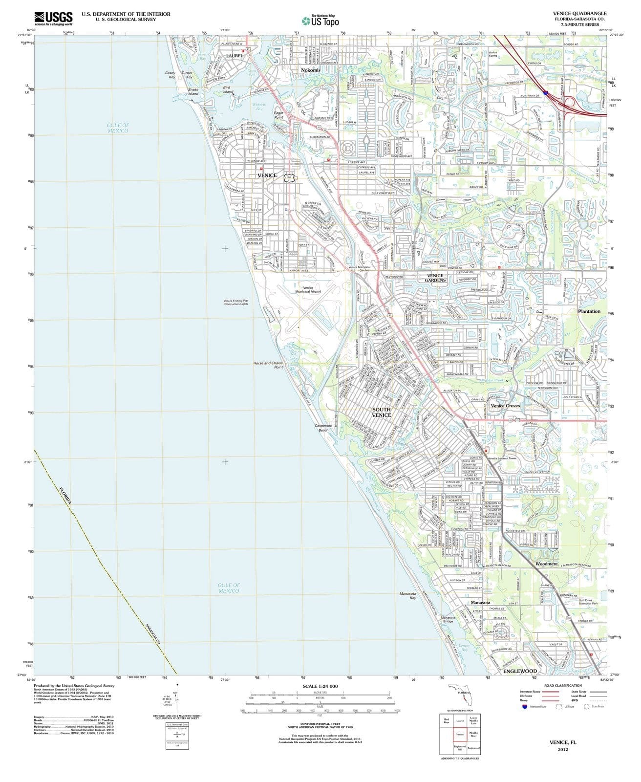 Venice Fl Zip Code Map
