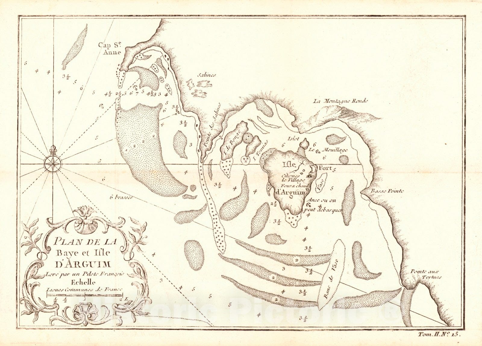 Historic Map : 1747 Plan De La Baye Et Isle D'Arguim (Mauritania) : Vi ...