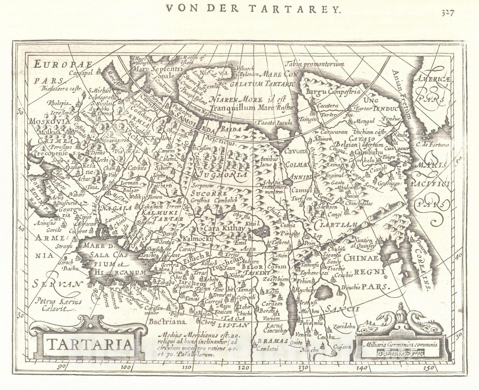 Historic Map : 1634 Tartaria : Vintage Wall Art – Historic Pictoric