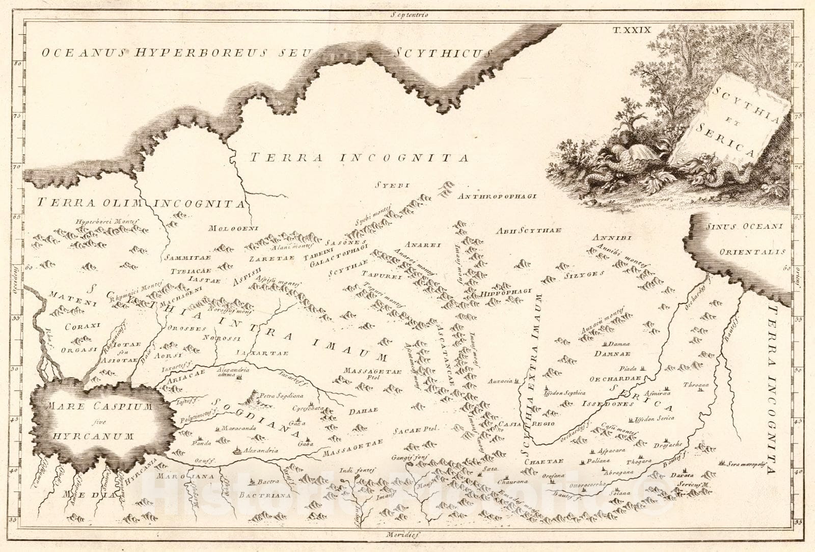 Historic Map : 1774 Scythia et Serica : Vintage Wall Art – Historic ...