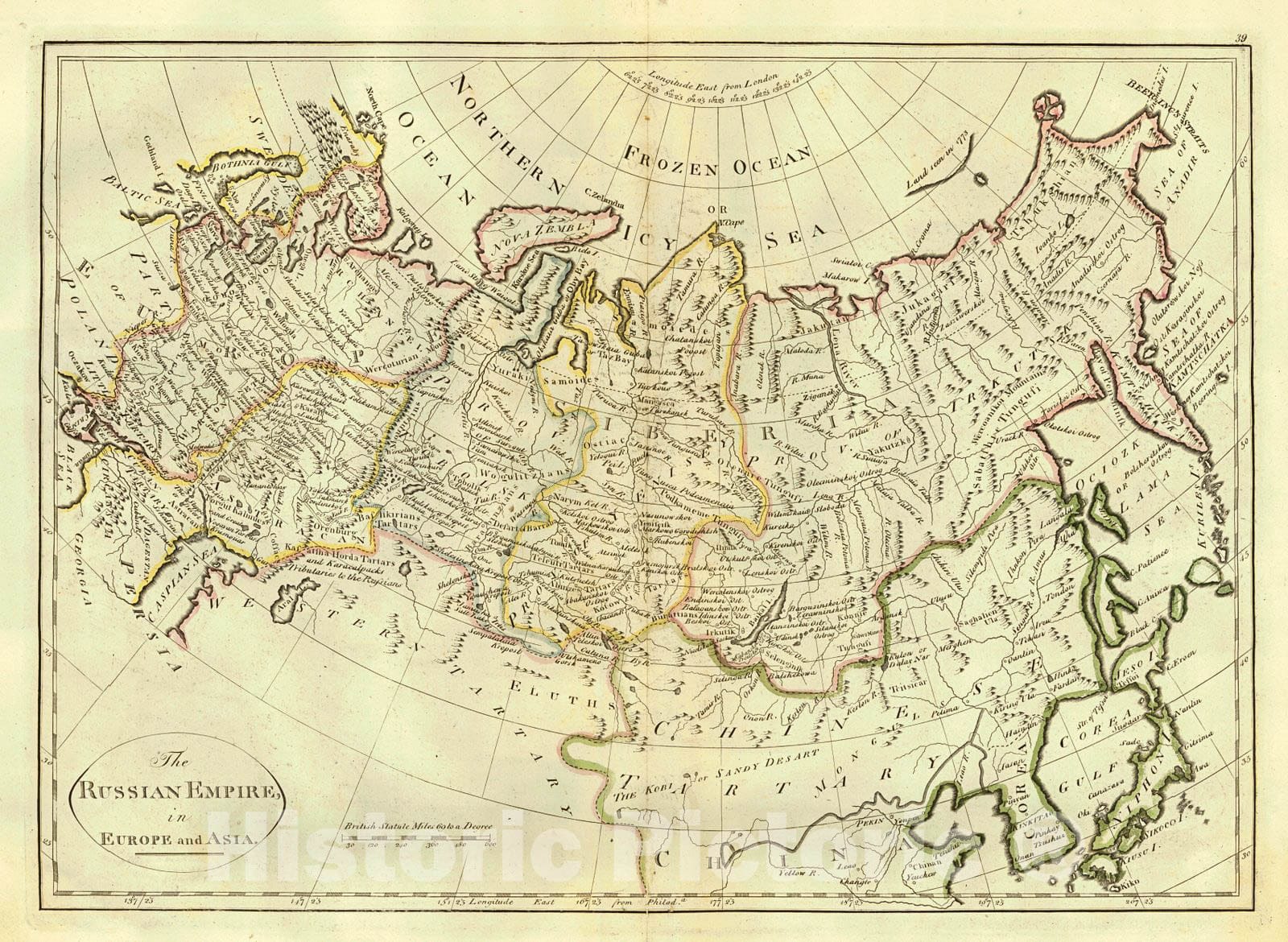 Historic Map : 1814 The Russian Empire in Europe and Asia : Vintage Wa ...