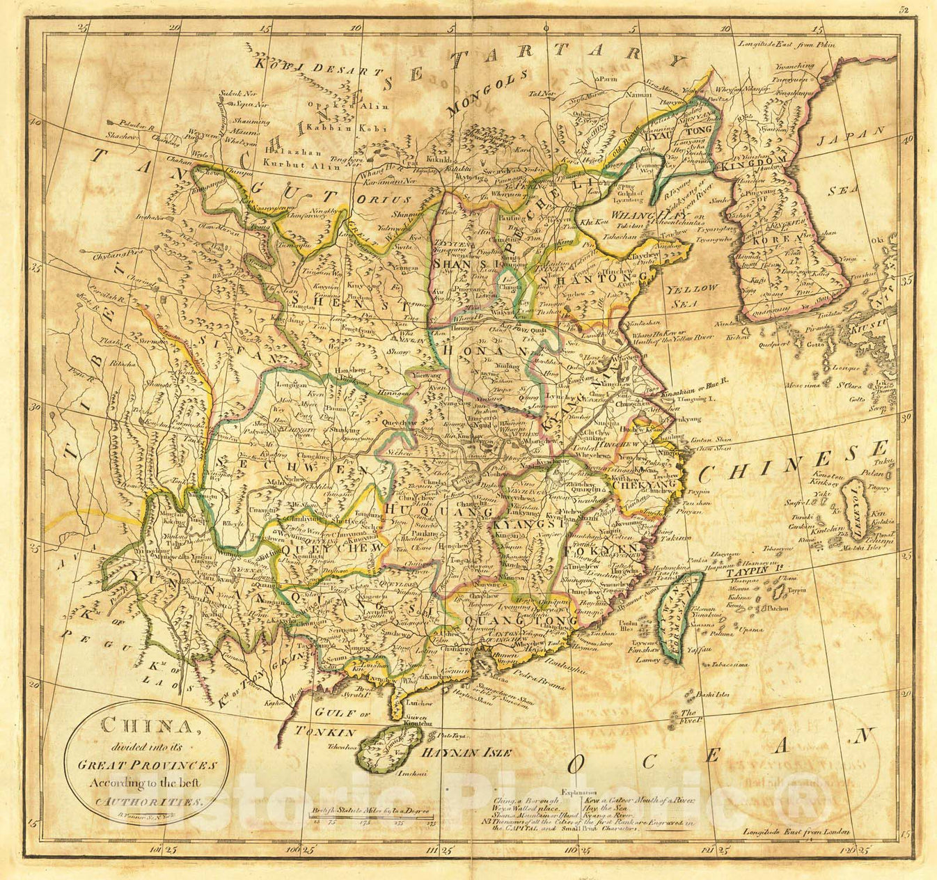 Historic Map : 1814 China divided into its Great Provinces according t ...