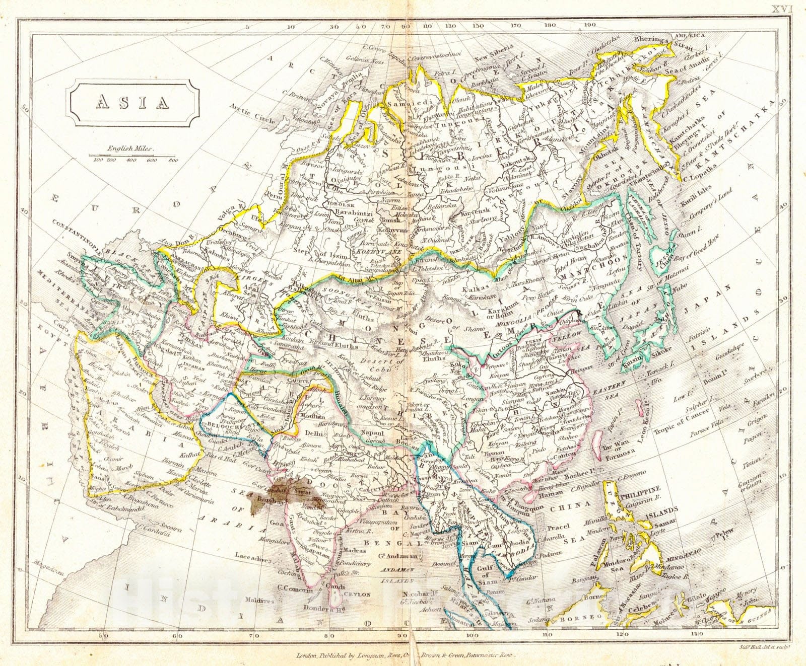 Historic Map : 1820 Asia : Vintage Wall Art – Historic Pictoric