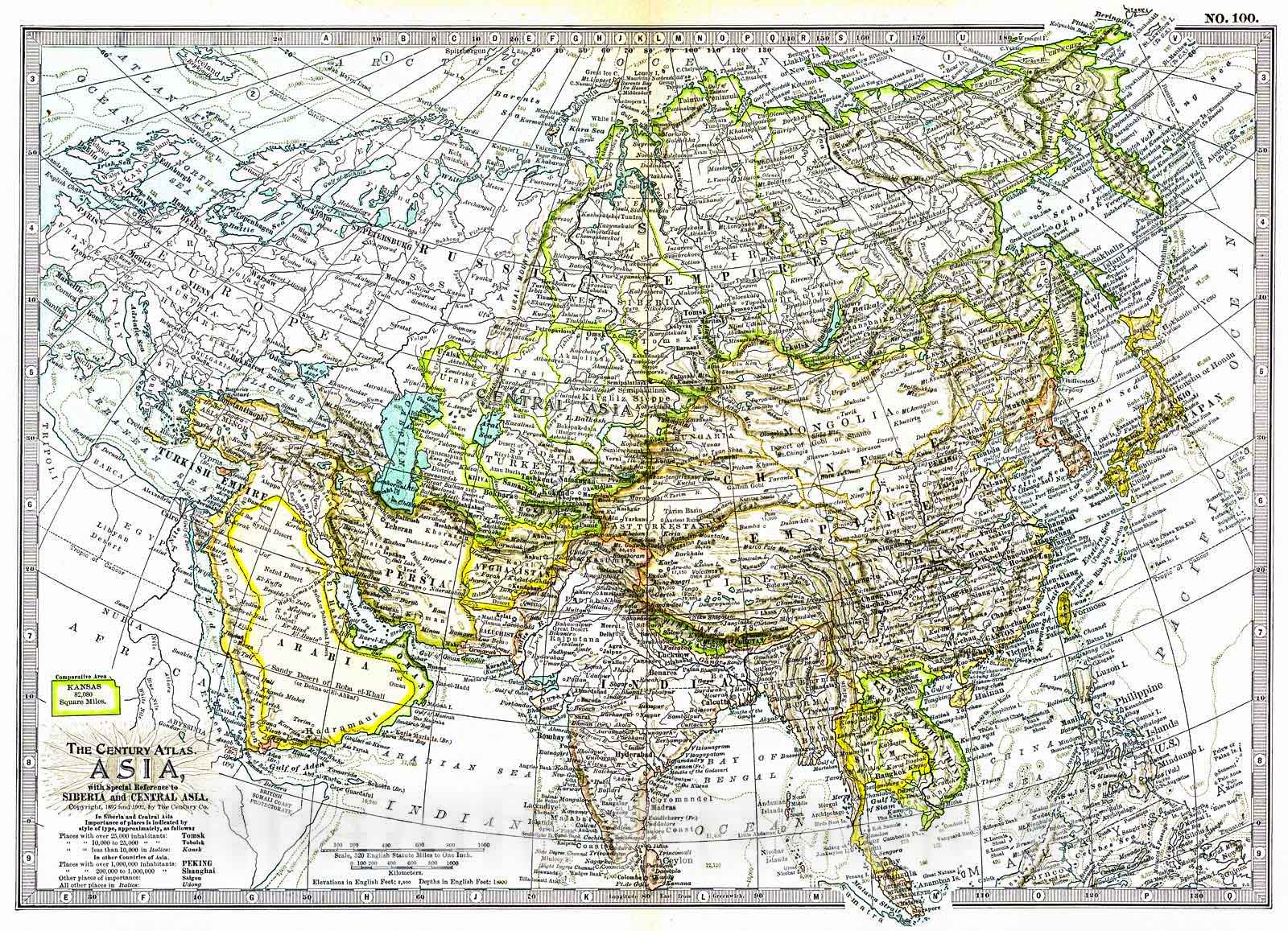 Historic Map : 1902 Asia : Vintage Wall Art – Historic Pictoric