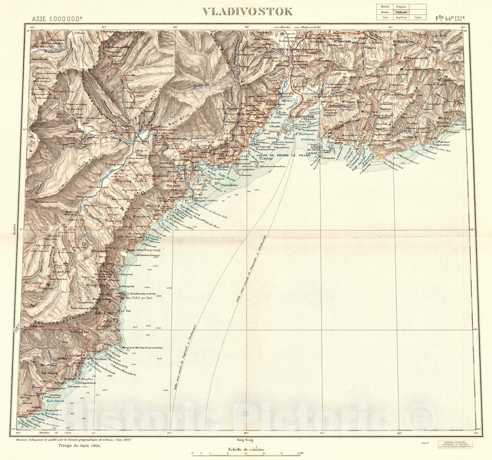 Historic Map : 1904 Vladivostok : Vintage Wall Art – Historic Pictoric