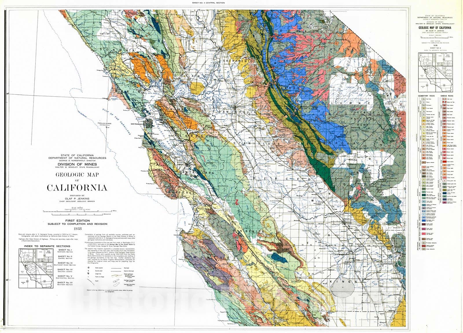 Historic Map : 1940 State of California : Vintage Wall Art – Historic ...