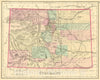 Historic Map : 1876 Colorado : Vintage Wall Art - Historic Pictoric