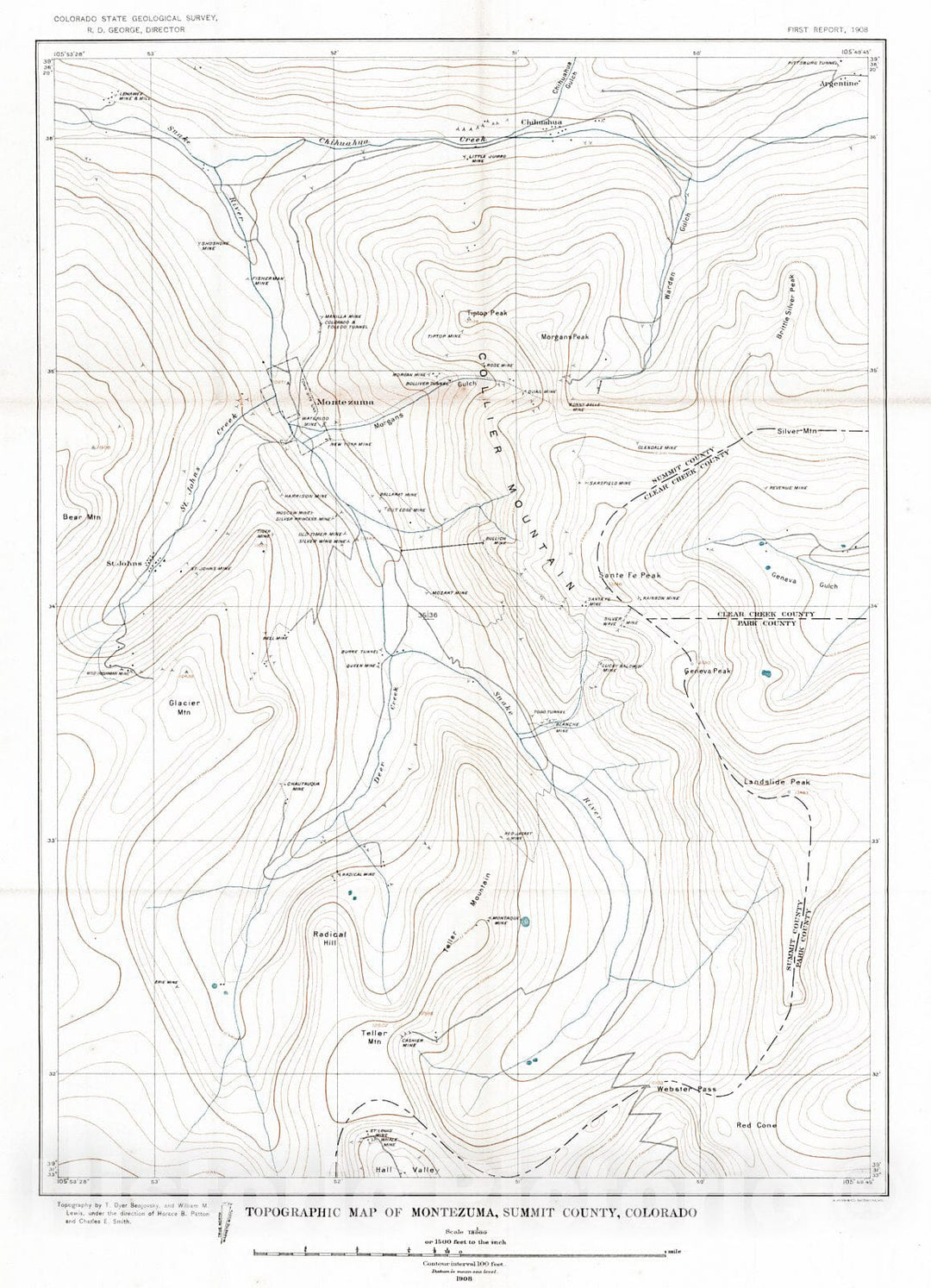 Map Summit County Colorado