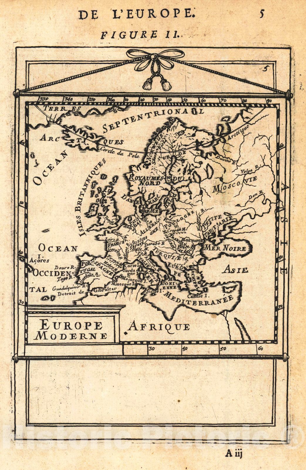 Historic Map : 1683 Europe Moderne : Vintage Wall Art – Historic Pictoric