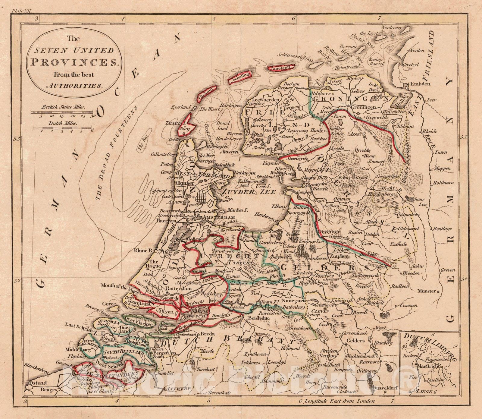 Historic Map : 1789 The Seven United Provinces from the best Authoriti ...
