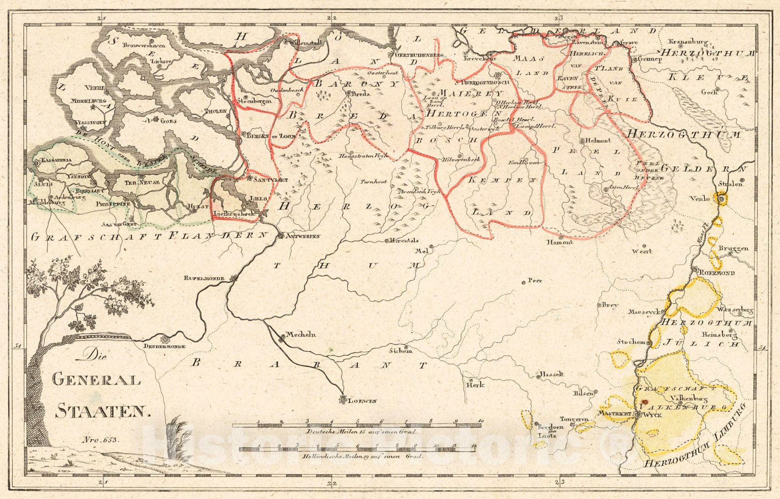 Historic Map : 1797 Die General Staaten : Vintage Wall Art – Historic ...