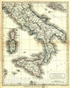 Historic Map : 1830 Italy, Southern Part : Vintage Wall Art - Historic ...