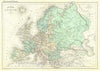 Historic Map : 1872 Carte Politique de Europe, 1871 : Vintage Wall Art ...