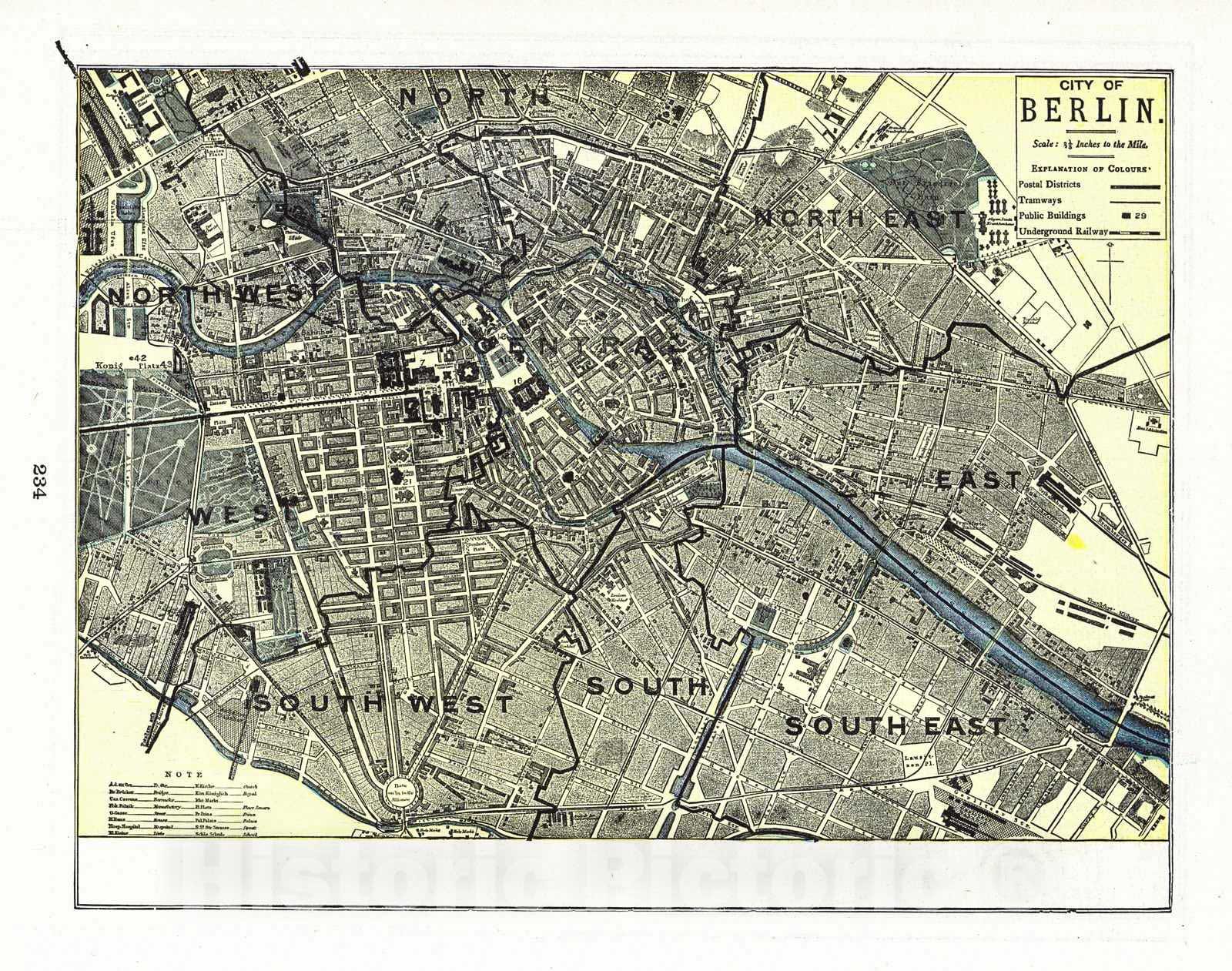 Historic Map : 1898 City of Berlin : Vintage Wall Art – Historic Pictoric