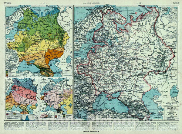 Historic Map : 1908 Russie, Carte Politique : Vintage Wall Art ...