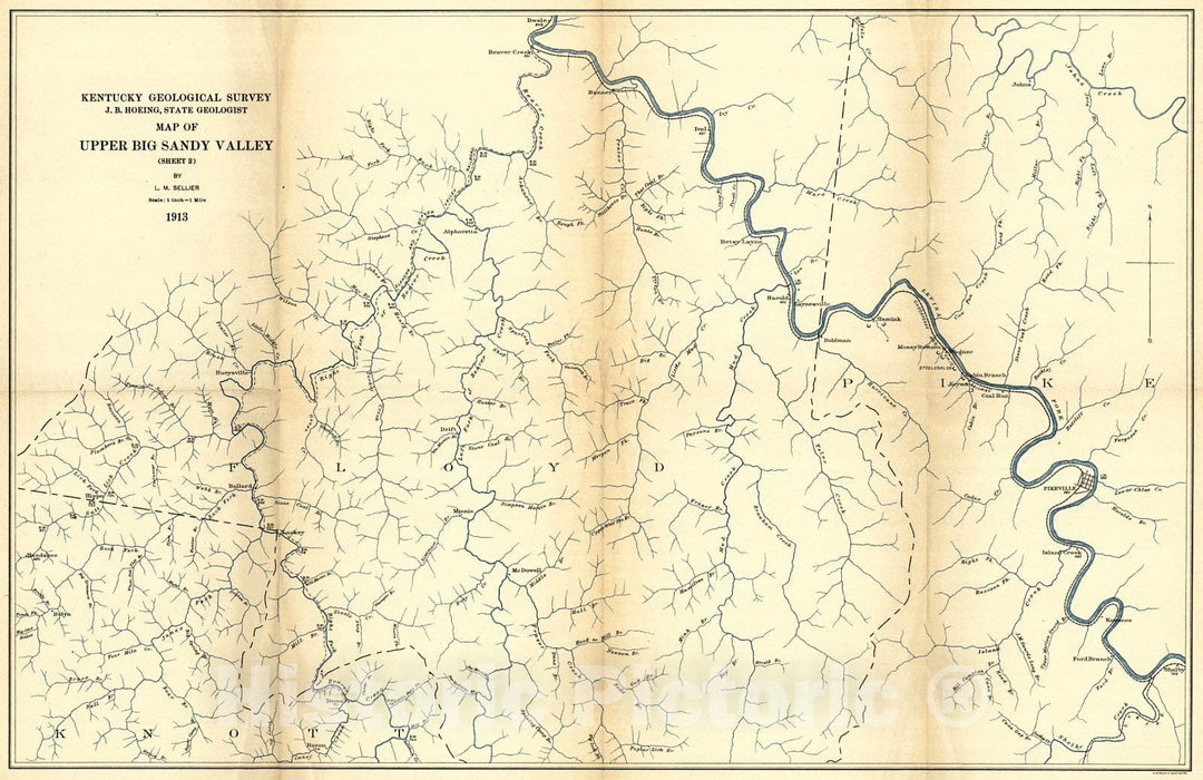 Historic Map : 1913 Sketch Map of a Portion of Rowan County : Vintage ...
