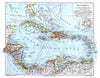 Historic Map : 1906 Westindien und Zentral - Amerika : Vintage Wall Ar ...